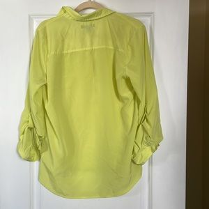 Tops | Semi Sheer Neon Blouse | Poshmark